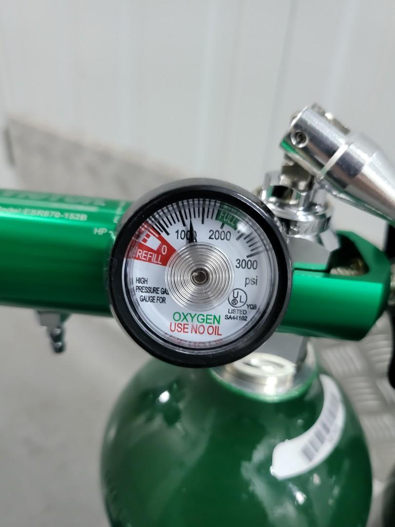 2 X Portable Oxygen Tank Set, Health & Nutrition, Medical Supplies ...