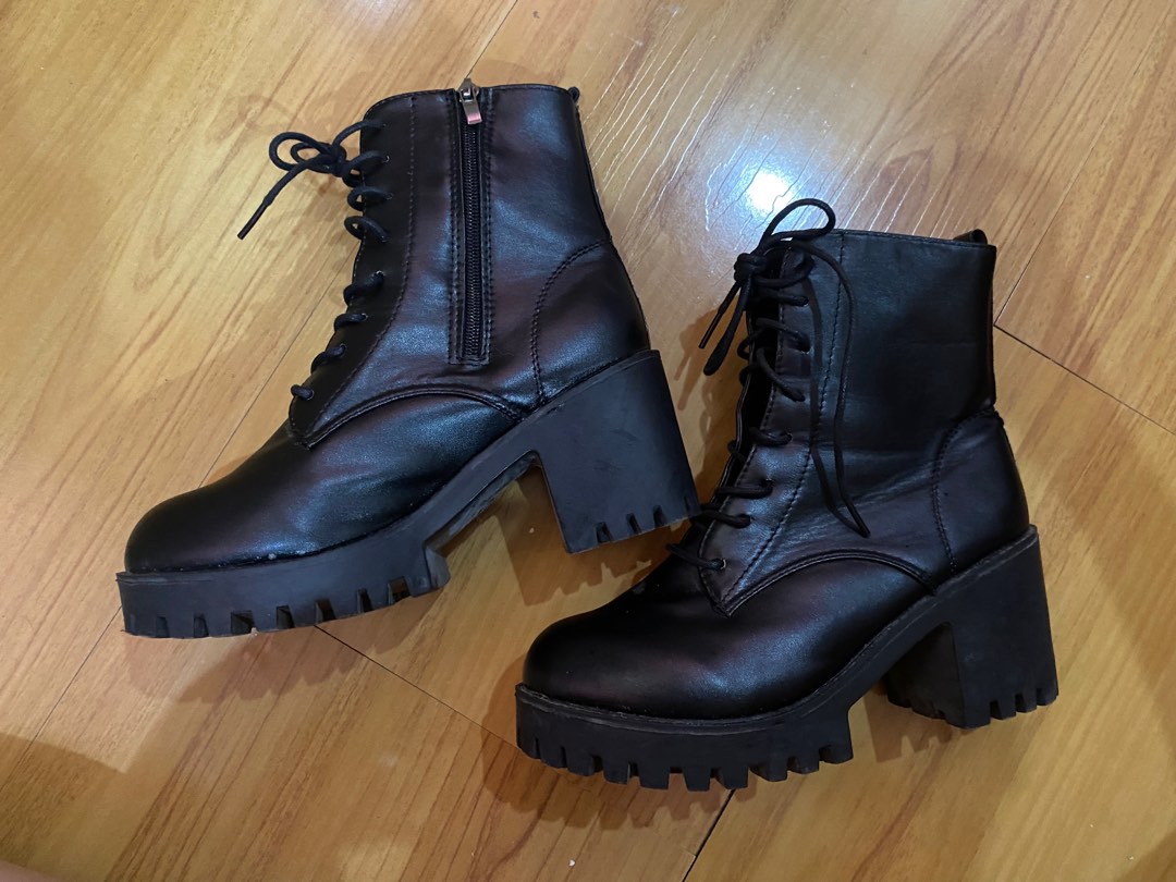 3 Inches Platform Boots Black (Blackpink Costume), Women's Fashion ...