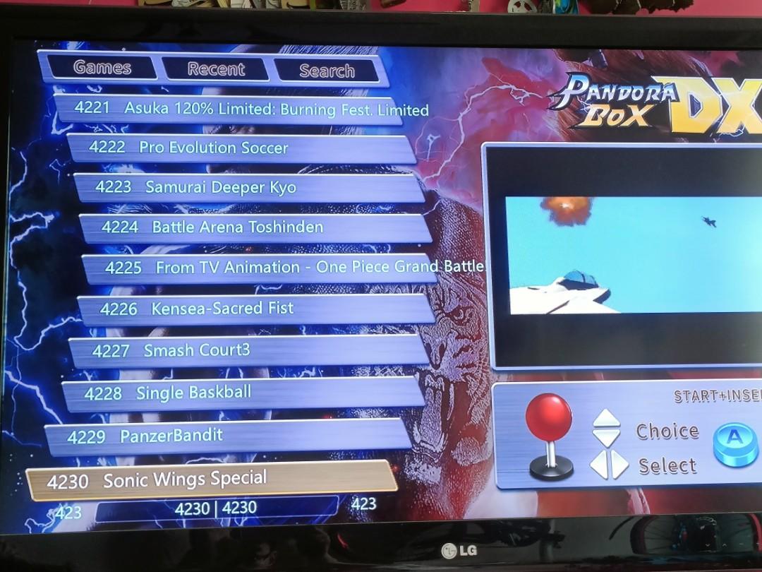 3d Pandora 4320 Games Arcade Game Console Video Gaming Video Game