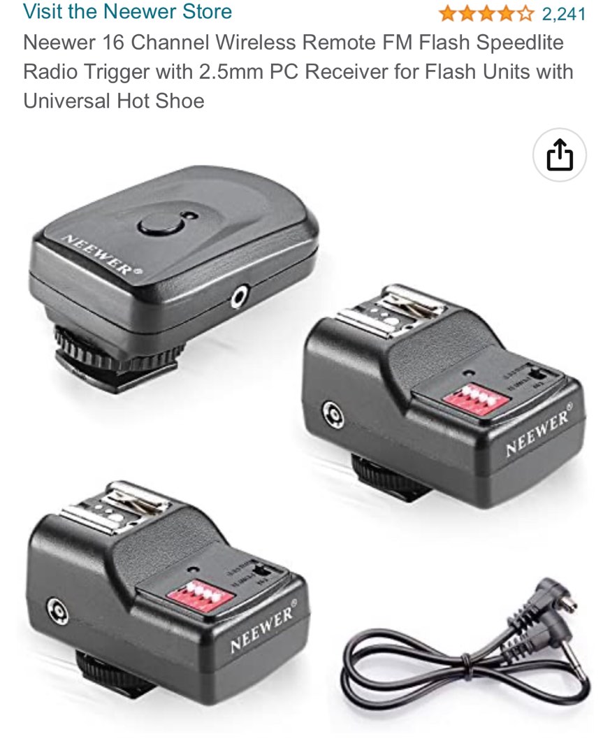 4.2 out of 5 stars2,241 Reviews Neewer 16 Channel Wireless Remote FM ...