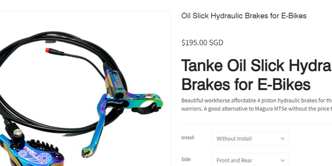 4 pot hydraulic brake (tag; jimove mc eco drive blue tag 36v 48v 60v ...