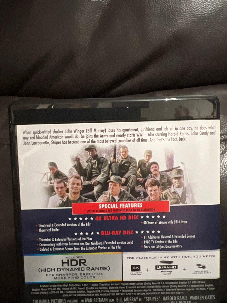 (4K exclusive) Stripes - 4K UHD Ultra HD Blu-ray bluray, Hobbies & Toys, Music & Media, CDs ...