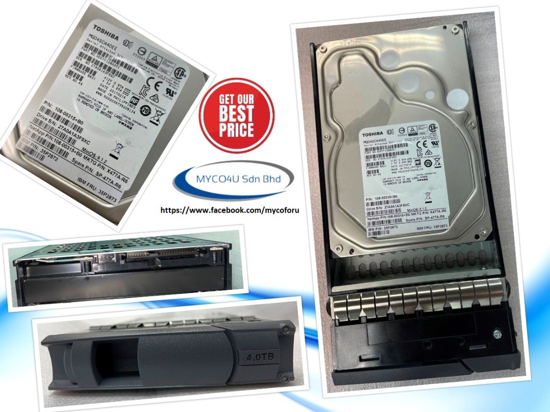 4TB SERVER HDD 12Gb/s SAS Hard Disk Drive Model: MG04SCA40EE @Myco4u ...