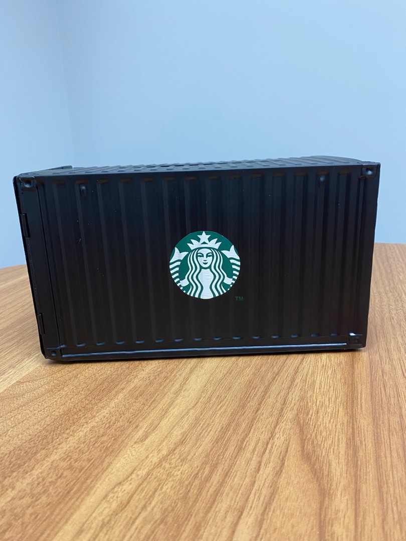 台灣限定 Starbucks 星巴克萬用面紙貨櫃鐵盒 Tissue Box, 傢俬＆家居, 其他, 收納箱及袋 - Carousell