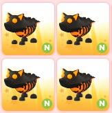 Adopt Me! Mega Lava Wolf for sale, Video Gaming, Gaming Accessories, In ...