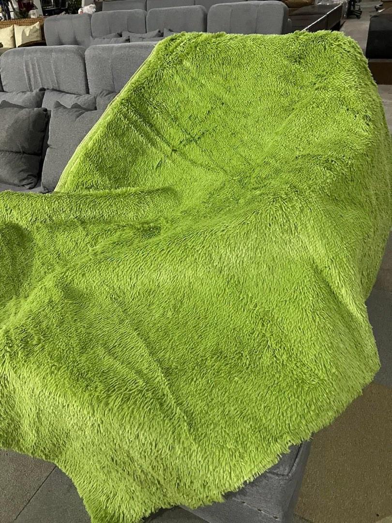 Aesthetic indie art deco cozy sage/green carpet/rug, Furniture & Home ...