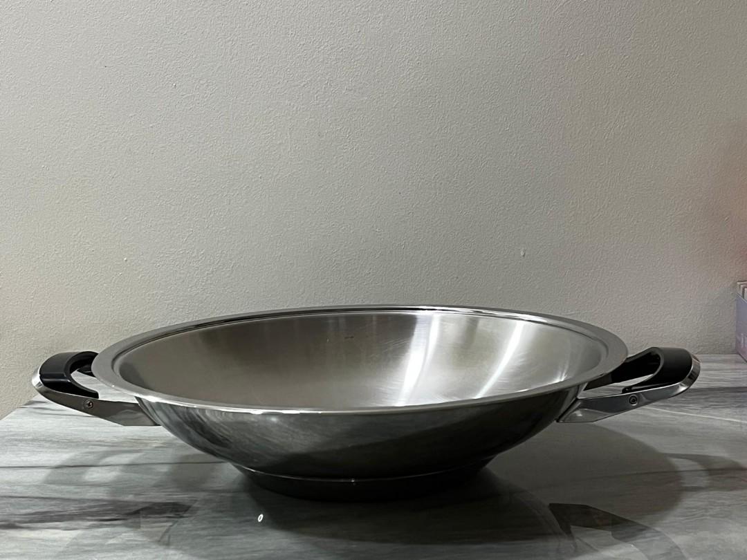 AMC Stainless Steel Wok, Furniture & Home Living, Kitchenware ...