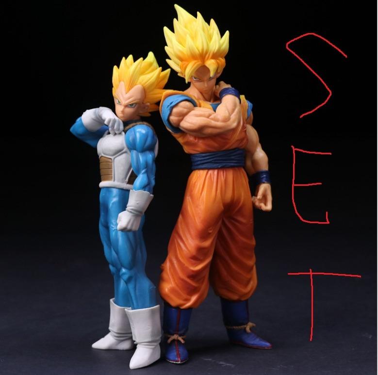 Anime Dragon Ball Z Super Saiyan Goku and Vegeta action figure PVC ...