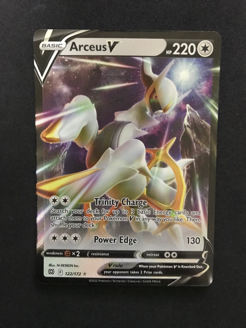 Arceus V Brilliant Stars Pokemon TCG, Hobbies & Toys, Toys & Games on ...