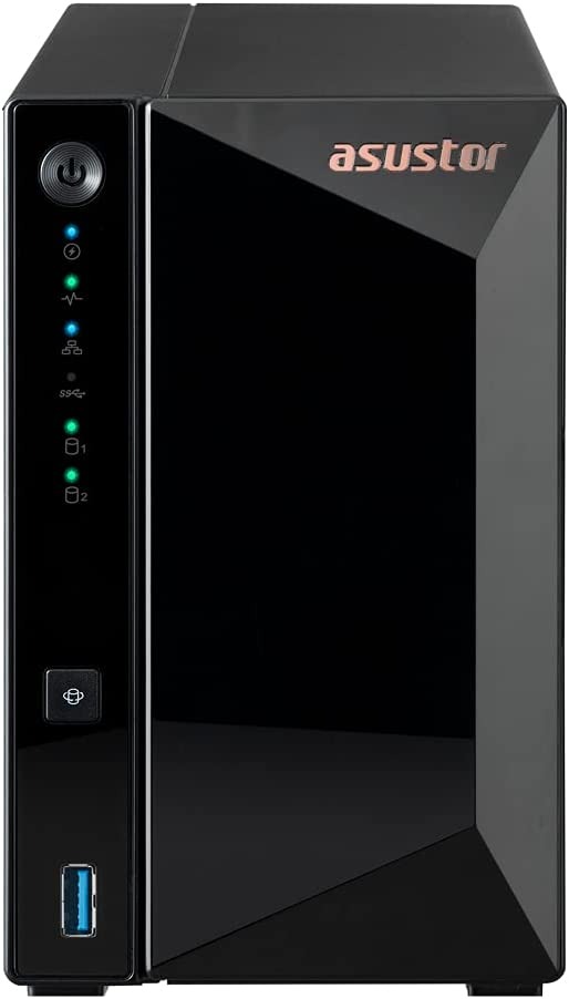 Asustor Drivestor 2 Pro AS3302T 2 Bay NAS, Quad Core 1.4 GHz CPU, 2GB ...