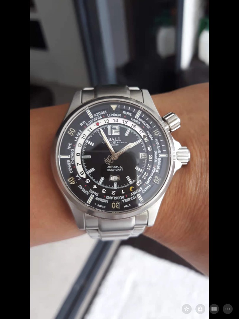 Ball Engineer Diver Master 2 Worldtime, Luxury, Watches on Carousell