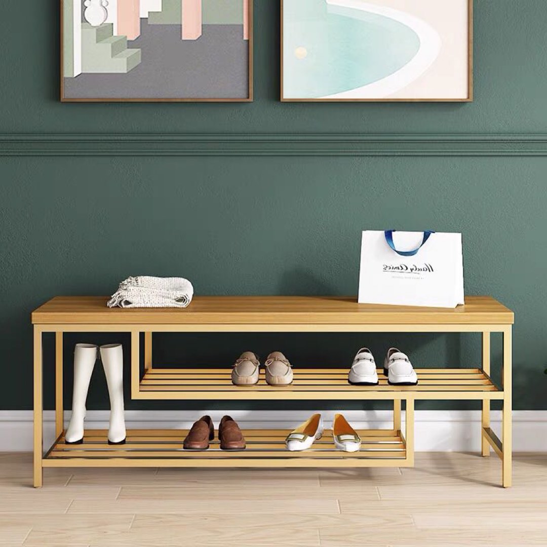 Bench Shoe Rack Shelves Shelf Shoerack Stool industrial , Furniture ...