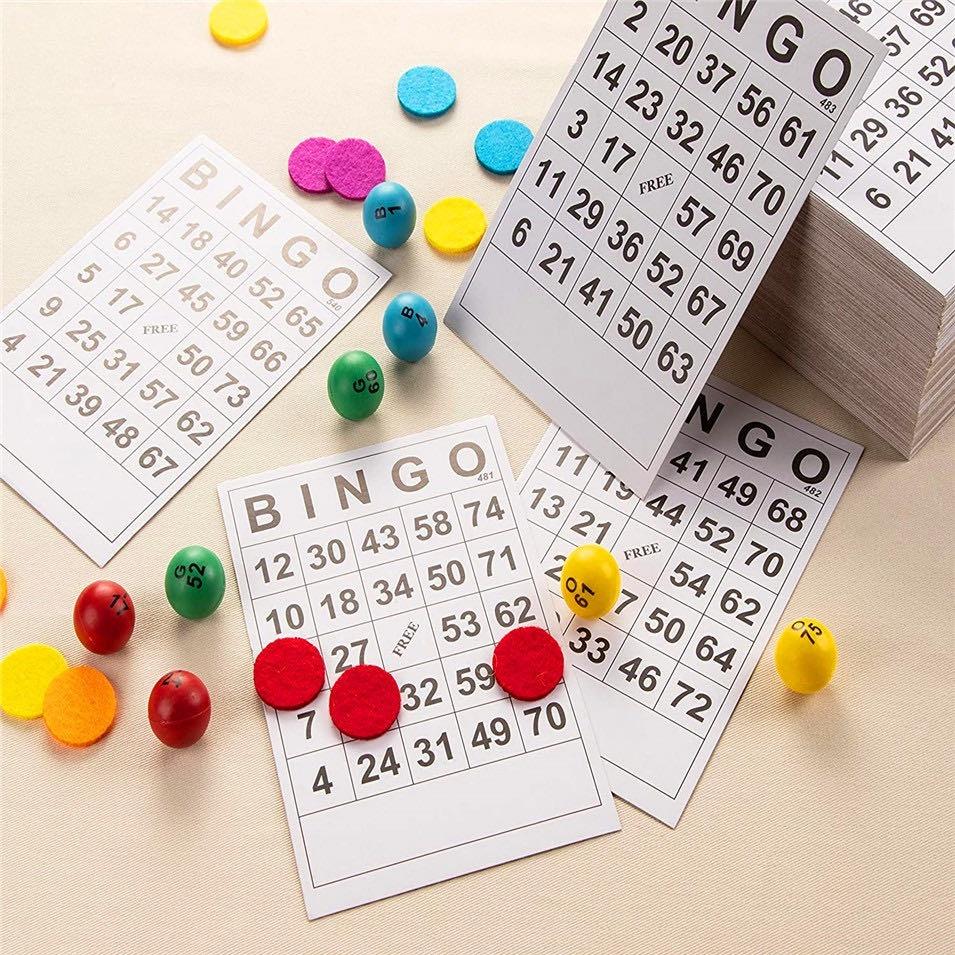 Bingo Set Traditional Lottery Family & Party Games / Cage Balls Cards ...