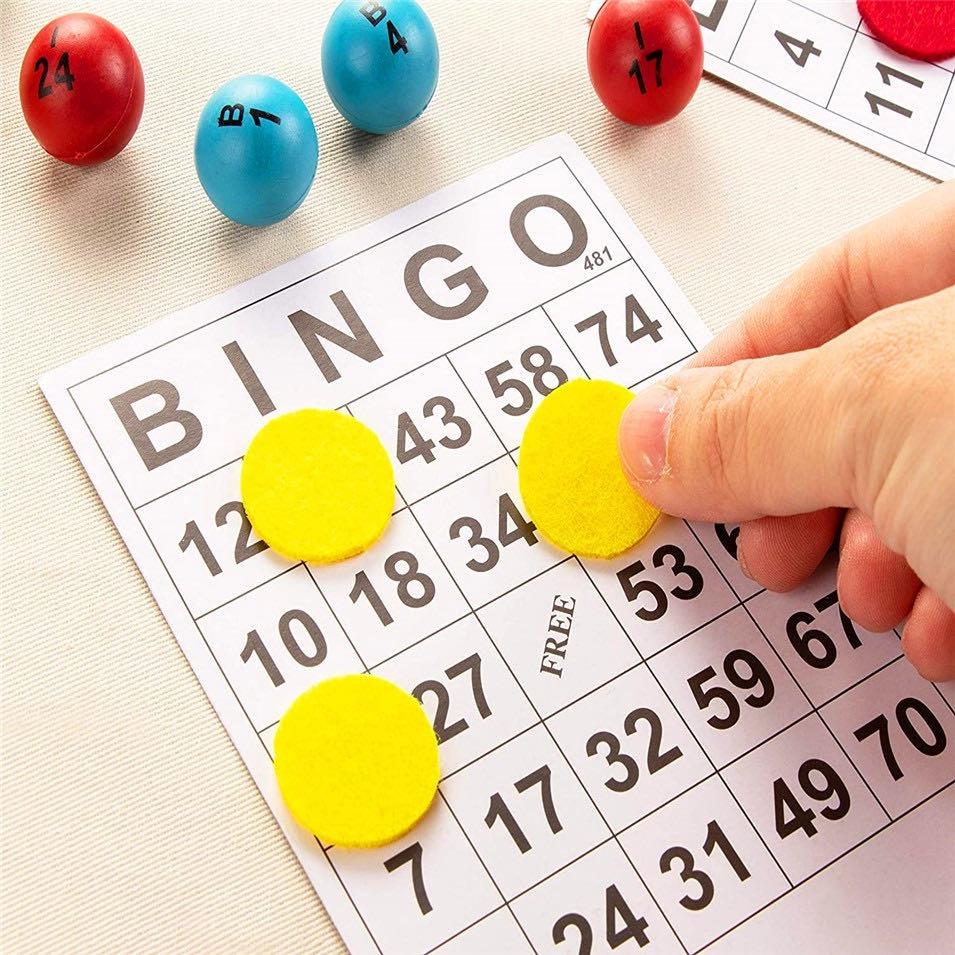 Bingo Set Traditional Lottery Family & Party Games / Cage Balls Cards ...