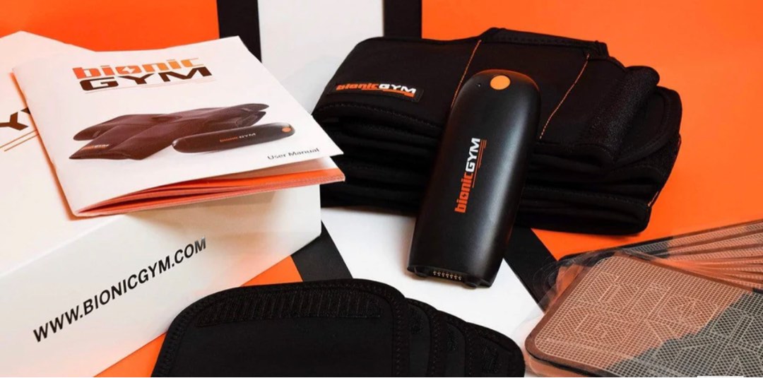 Bionic Gym + Gel Electrodes, Sports Equipment, Exercise & Fitness, Toning & Stretching ...