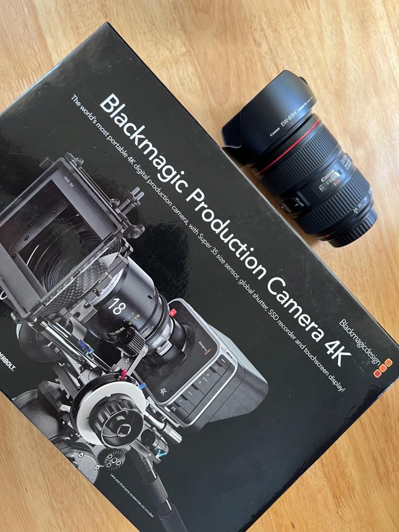 BLACKMAGIC DESIGN PRODUCTION CAMERA 4K (EF Mount) + CANON 24-105mm ...