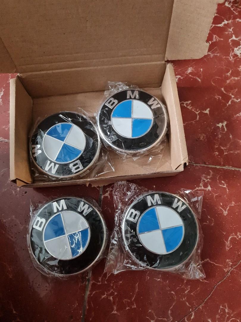BMW emblem logo badge wheel rim center cap 68mm set of 4, Car ...