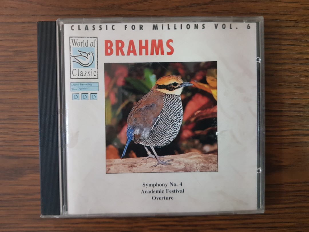 BRAHMS Symphony No. 4 with Academic Festival Overture CD, Hobbies ...