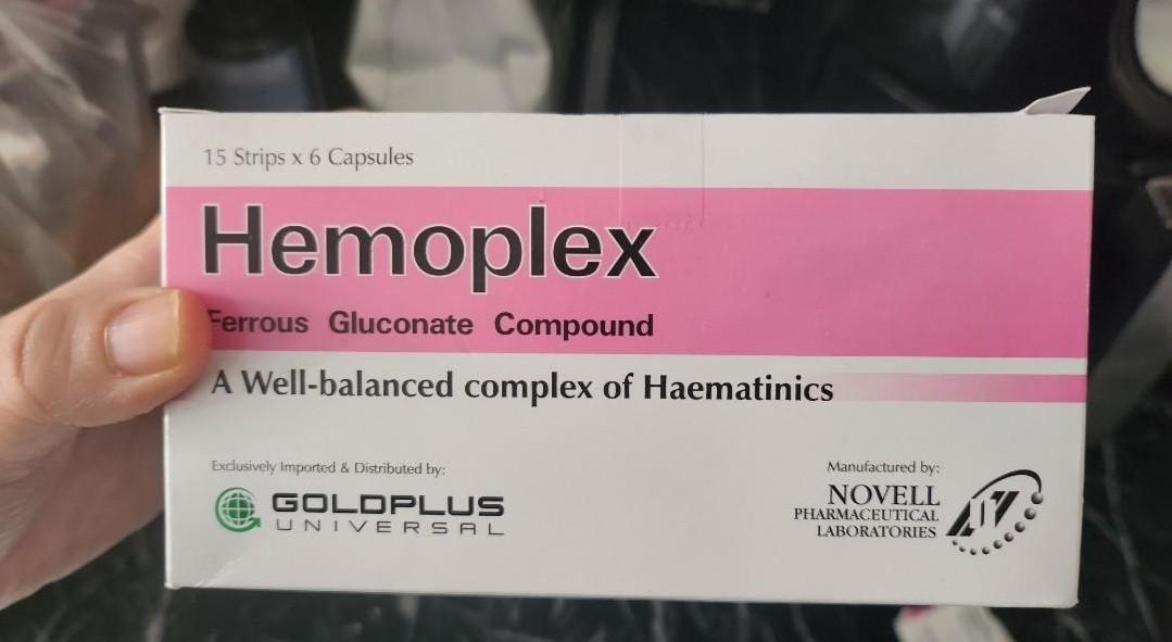 Brand New Hemoplex Ferrous Gluconate Vitamin, Health & Nutrition ...