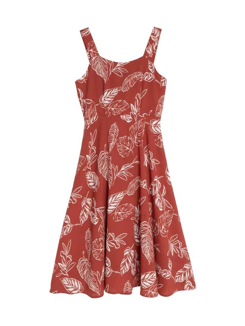 Brick Red Dress, Women's Fashion, Dresses & Sets, Dresses on Carousell