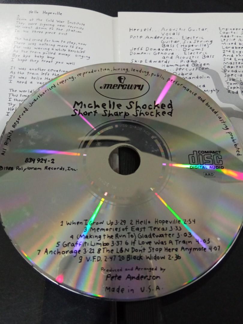 CD Michelle Shocked - Short sharp shocked, Hobbies & Toys, Music ...