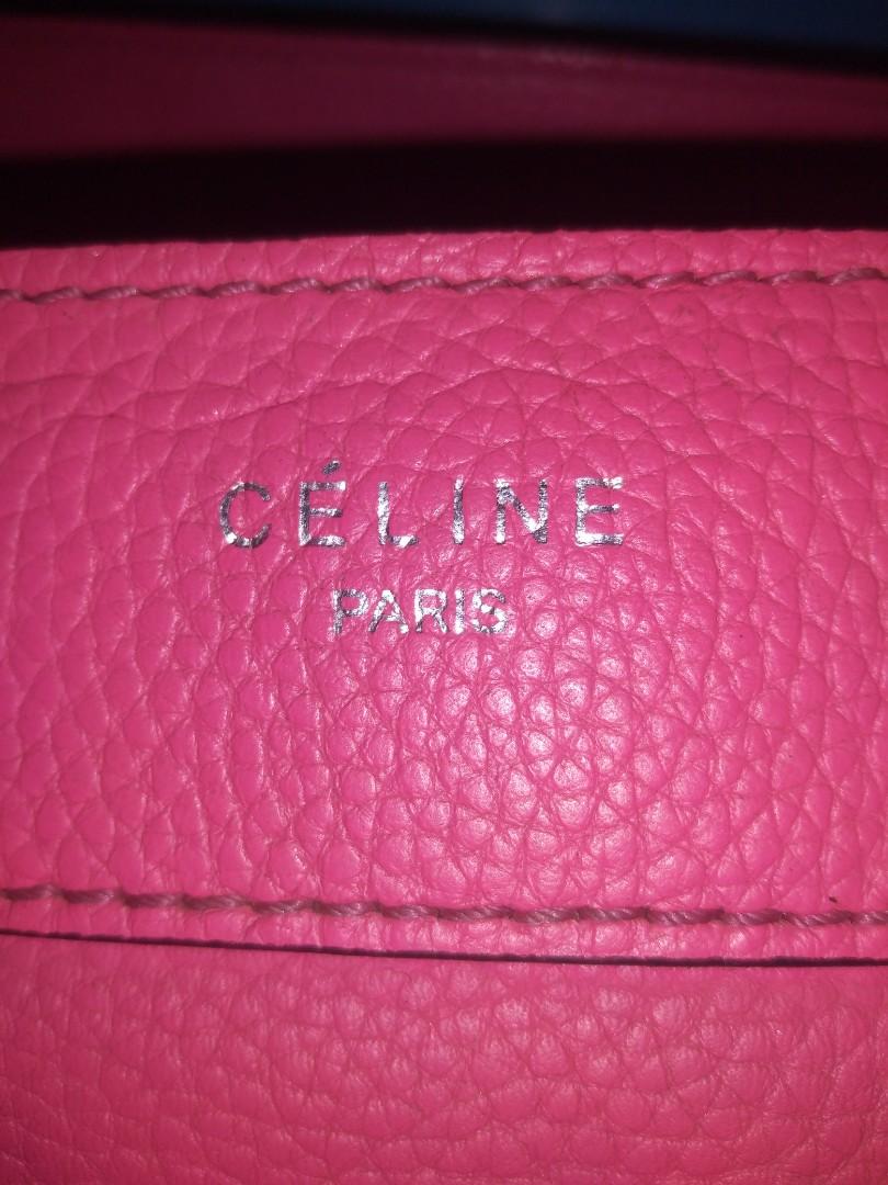 CELINE Brand name color pink. Made in Italy. Kili kili bag with code ...