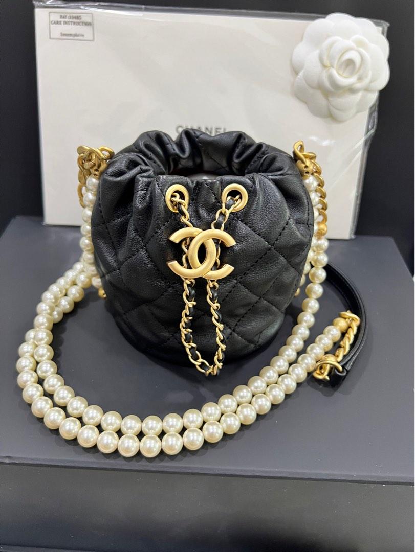 Chanel Bucket Bag mini draw string, Luxury, Bags & Wallets on Carousell