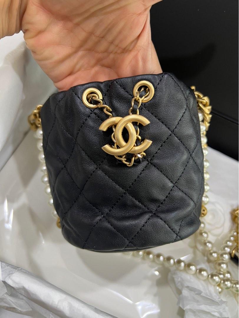 Chanel Bucket Bag mini draw string, Luxury, Bags & Wallets on Carousell