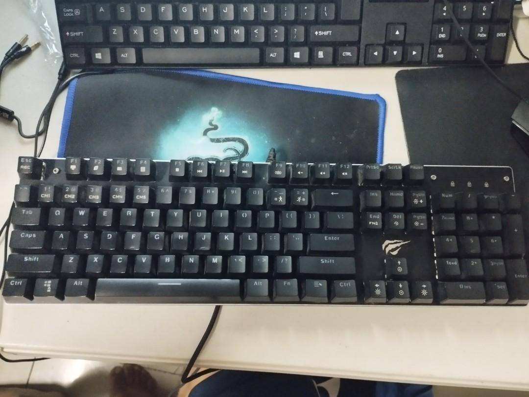 (Defective) Havit mechanical gaming keyboard, Computers & Tech, Parts ...
