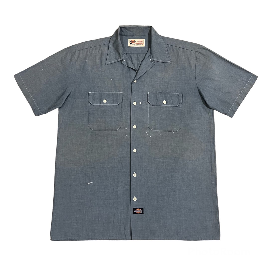 Dickies Chambray Work Shirt Mens Fashion Tops And Sets Formal Shirts On Carousell