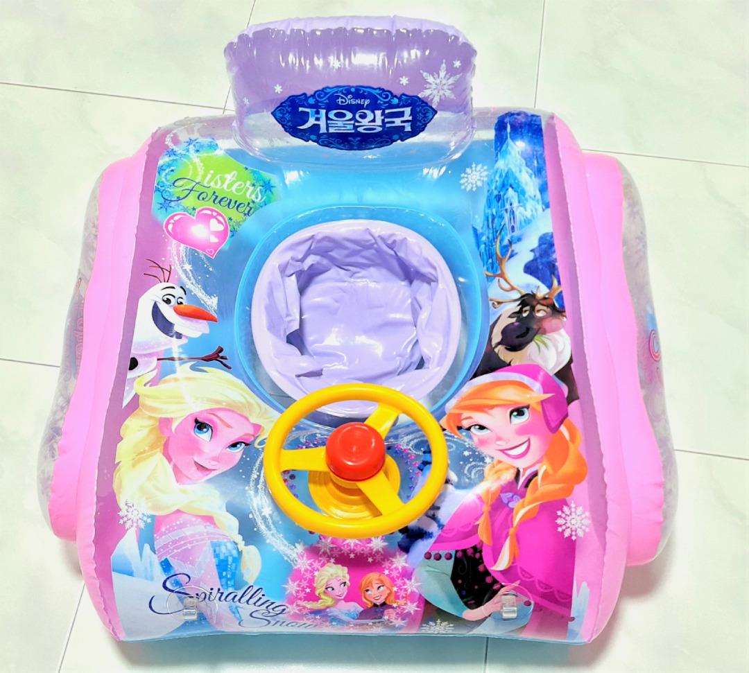 Disney Frozen Train Shaped Inflatable Swimming Ring Baby Float Seat ...