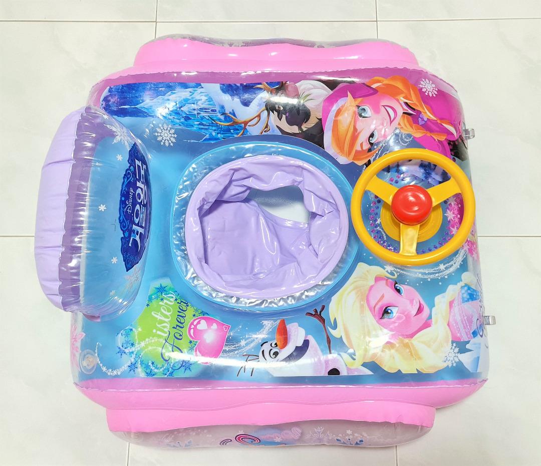 Disney Frozen Train Shaped Inflatable Swimming Ring Baby Float Seat ...