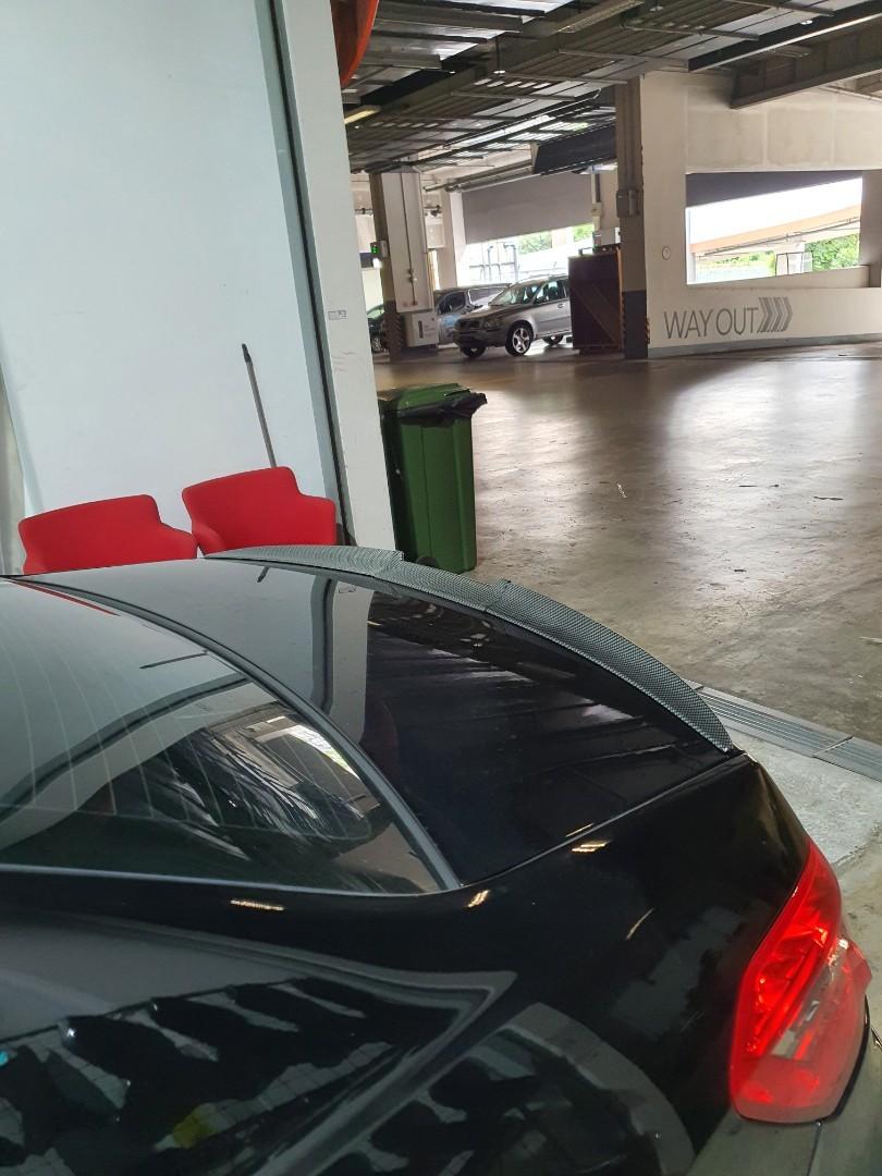 DUCK LIP SPOILER CF pattern for bmw Mercedes benz Audi Lexus Peugeot MG ...