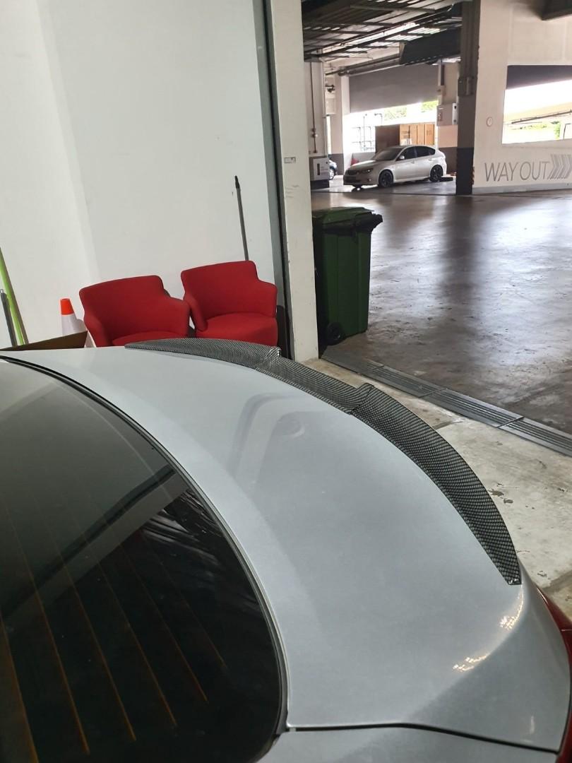 DUCK LIP SPOILER CF pattern for bmw Mercedes benz Audi Lexus Peugeot MG ...