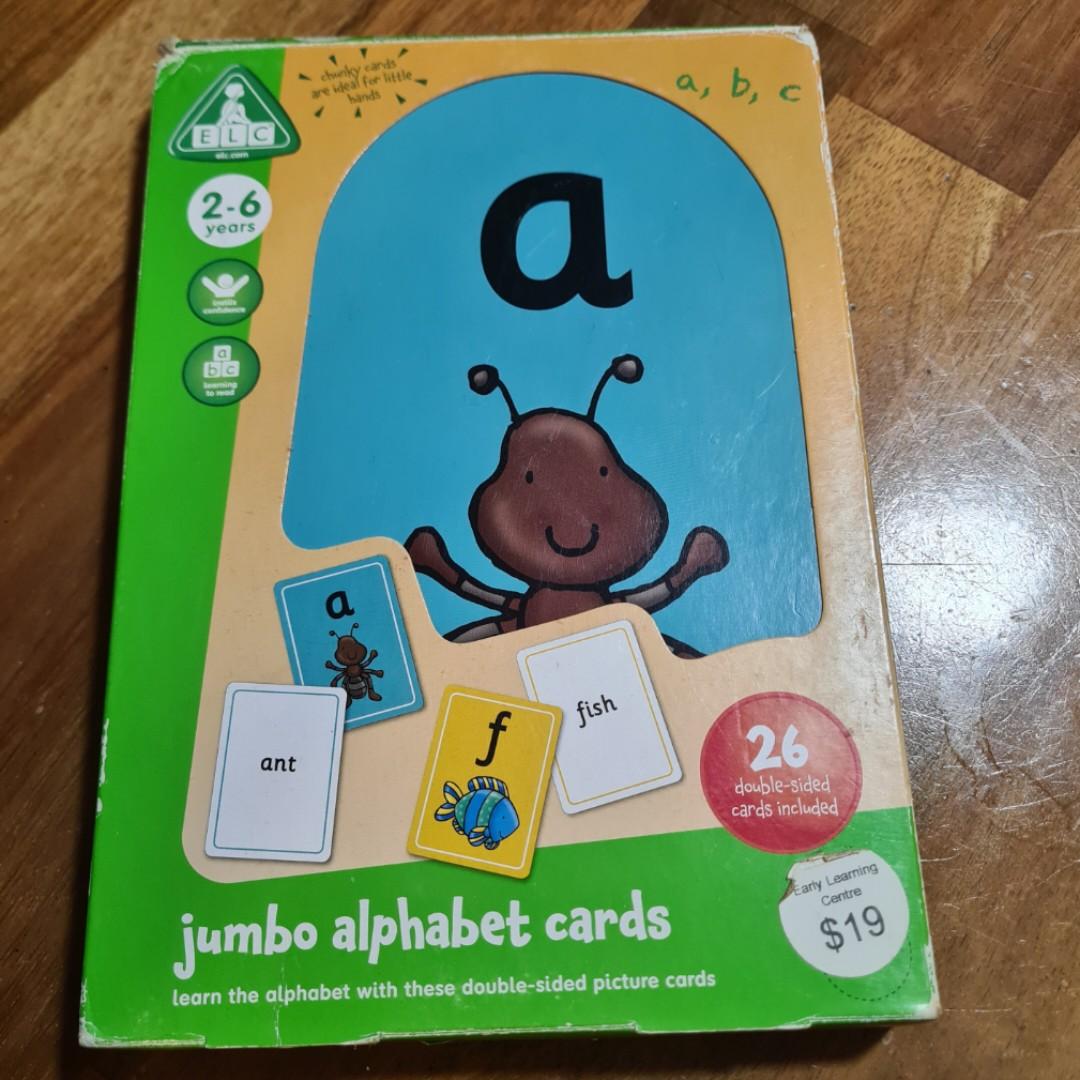 ELC Jumbo Alphabet Cards, Hobbies & Toys, Toys & Games on Carousell