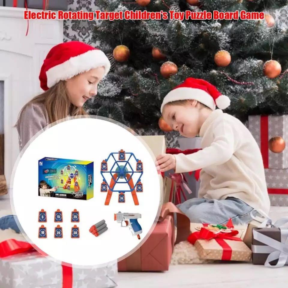 Electric Rotating Blast Shooting Toy Children's Toy Board Game Wheel ...