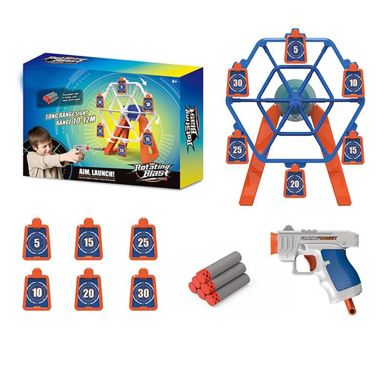 Electric Rotating Blast Shooting Toy Children's Toy Board Game Wheel ...