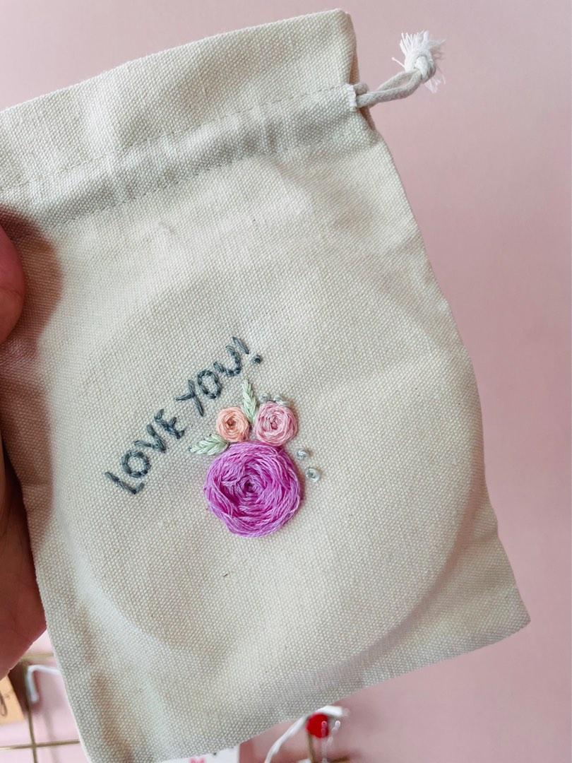 Embroidery Small Pouches, Hobbies & Toys, Stationery & Craft, Handmade ...