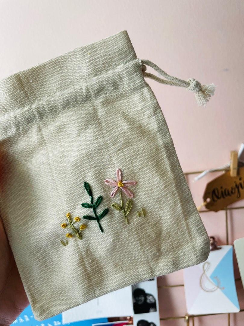Embroidery Small Pouches, Hobbies & Toys, Stationery & Craft, Handmade ...