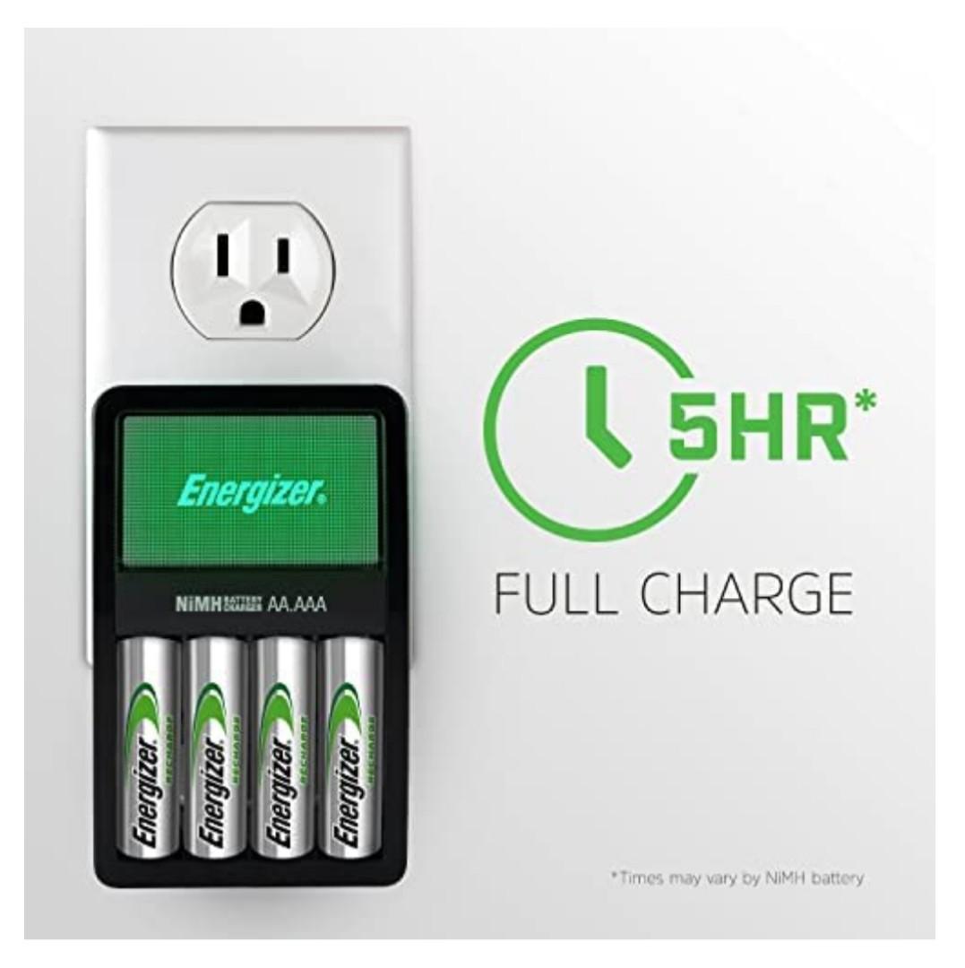 Energizer Rechargeable Battery Charger plus Rechargeable Battery ...