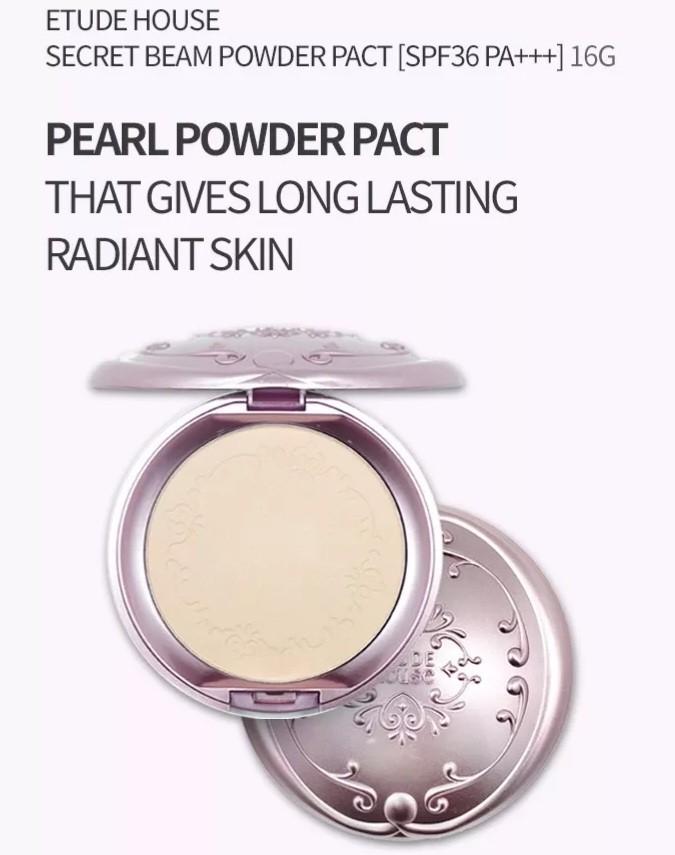 Etude House Secret Beam Powder Pact w/ SPF36 (Natural Pearl Beige) EXP ...