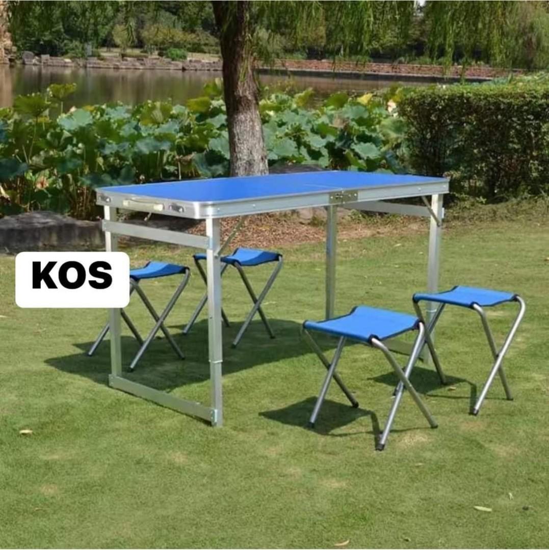 Foldable/Adjustable table&chair, Furniture & Home Living, Outdoor ...