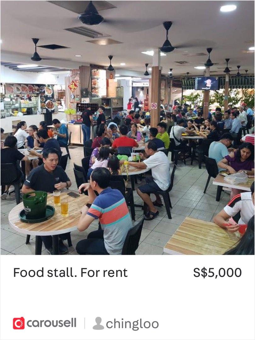 Food stall very near to Simei MRT for rent , Lunch and Dinner crowd ...