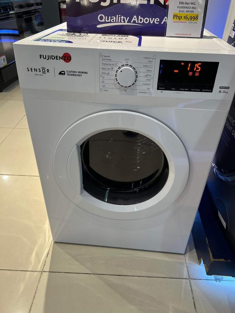 FUJIDENZO FRONTLOAD FULLY AUTOMATIC WASHING MACHINE INVERTER TYPE AND ...