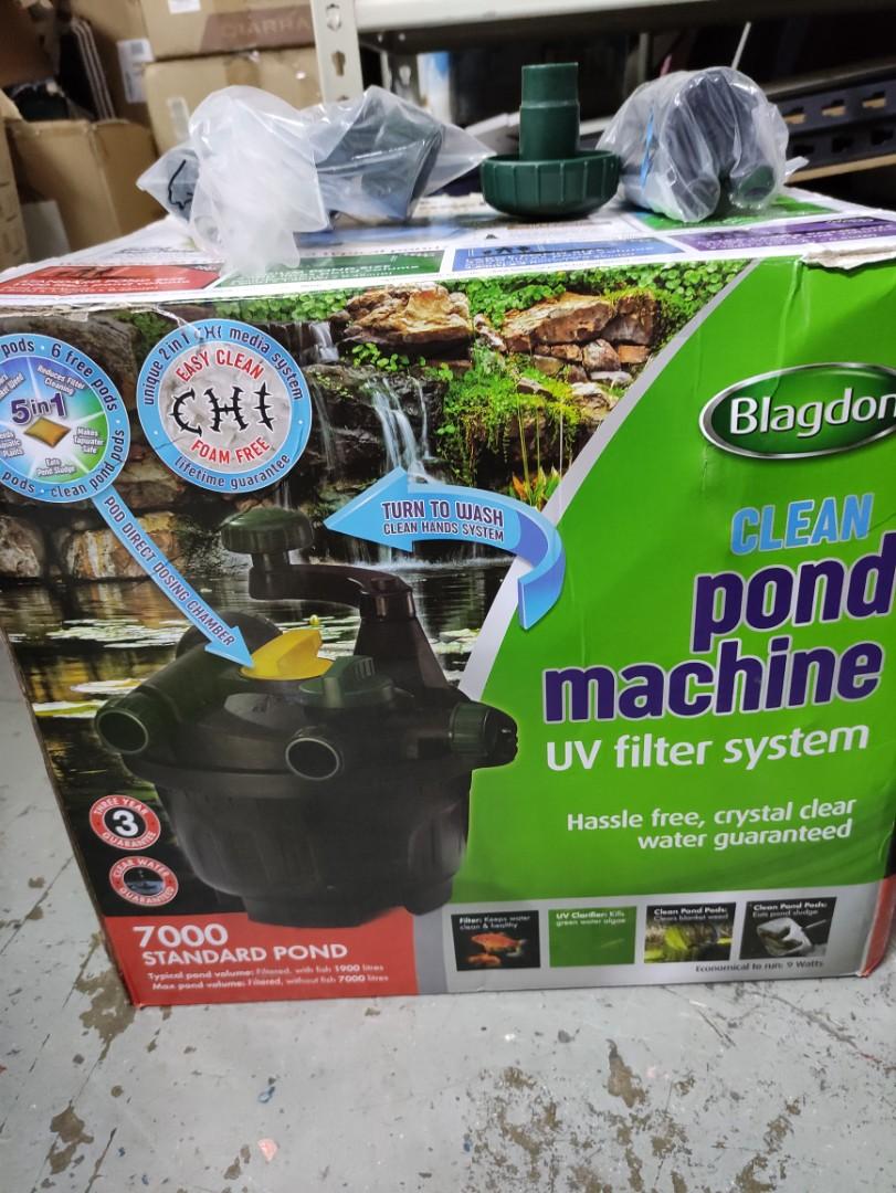 G2) Blagdon Clean Pond Machine, Filter, Foam Free, Chi Media Mechanical ...