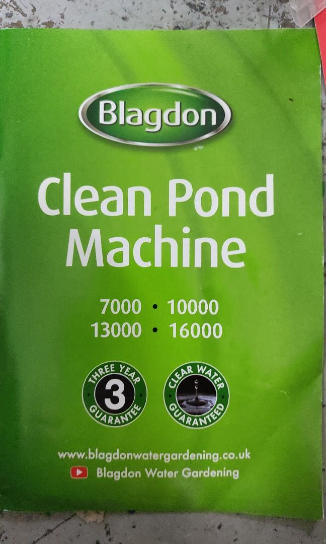 G2) Blagdon Clean Pond Machine, Filter, Foam Free, Chi Media Mechanical ...