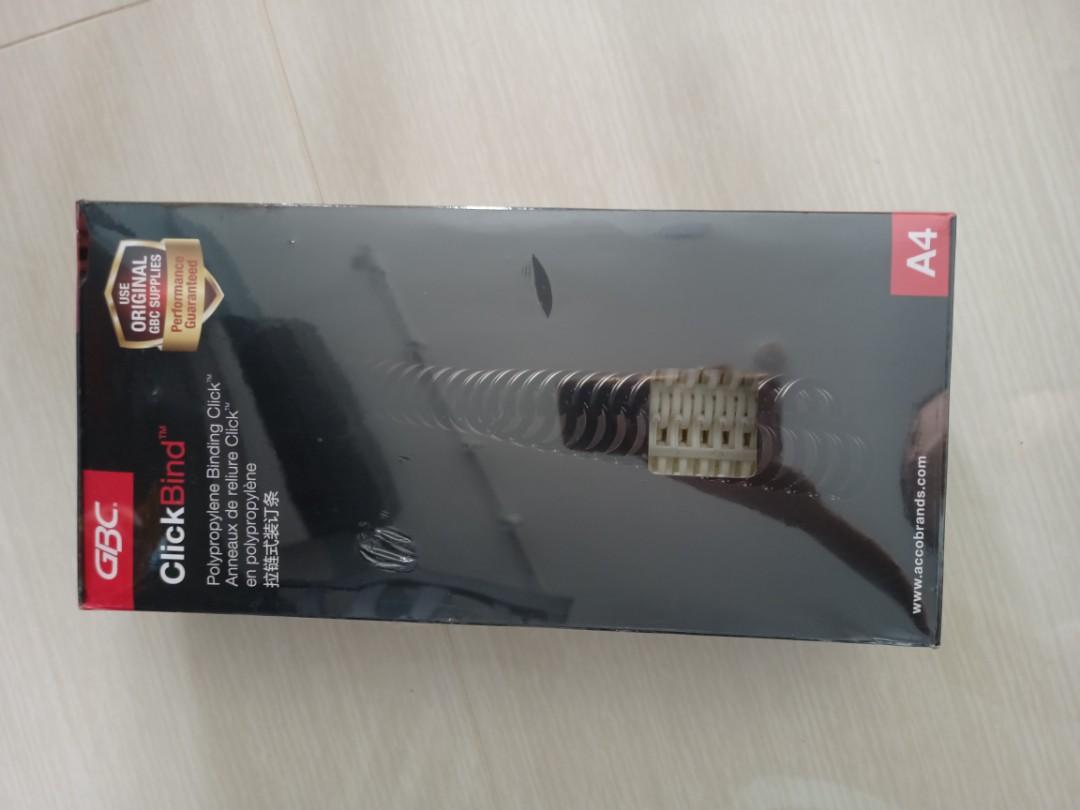 GBC ClickBind A4 12mm - White, Hobbies & Toys, Stationery & Craft ...