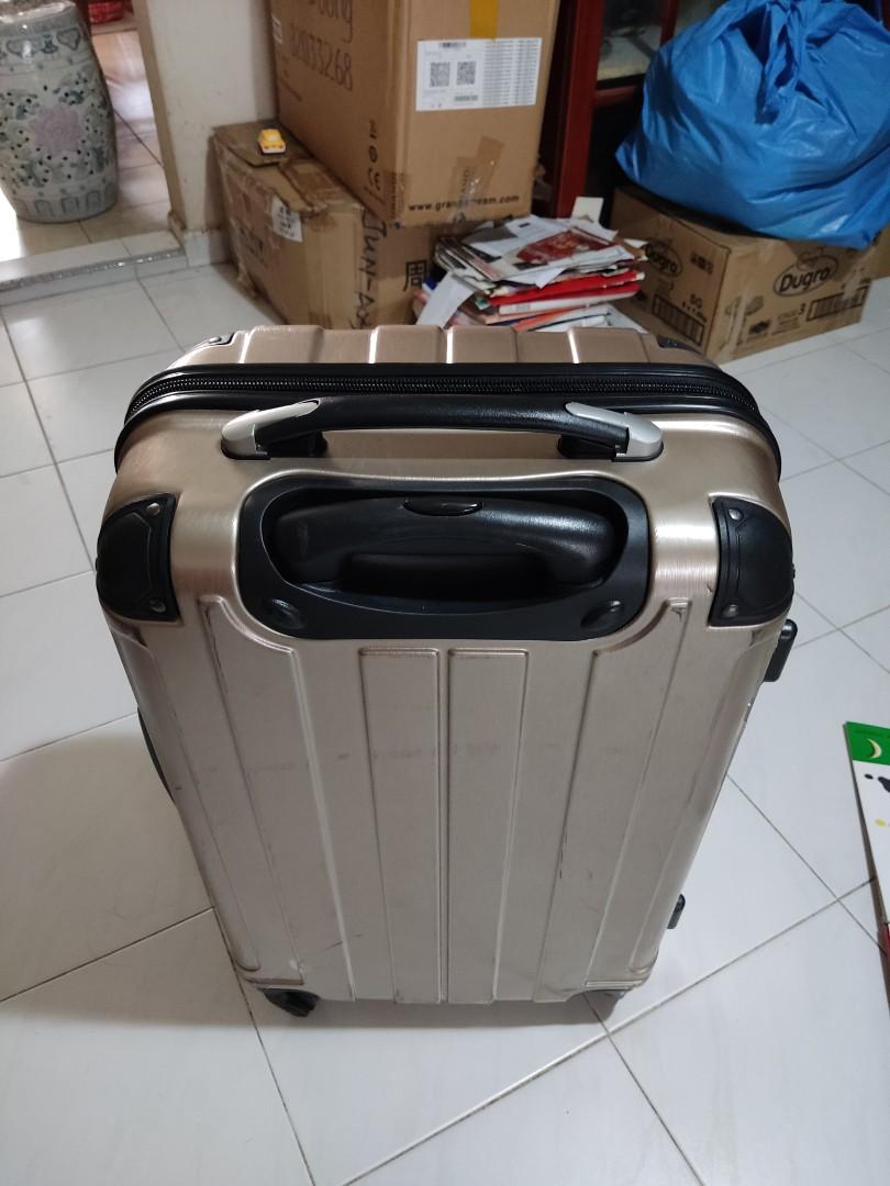 Gold Carpisa 26" Hardcase Luggage suitcase, Hobbies & Toys, Travel ...