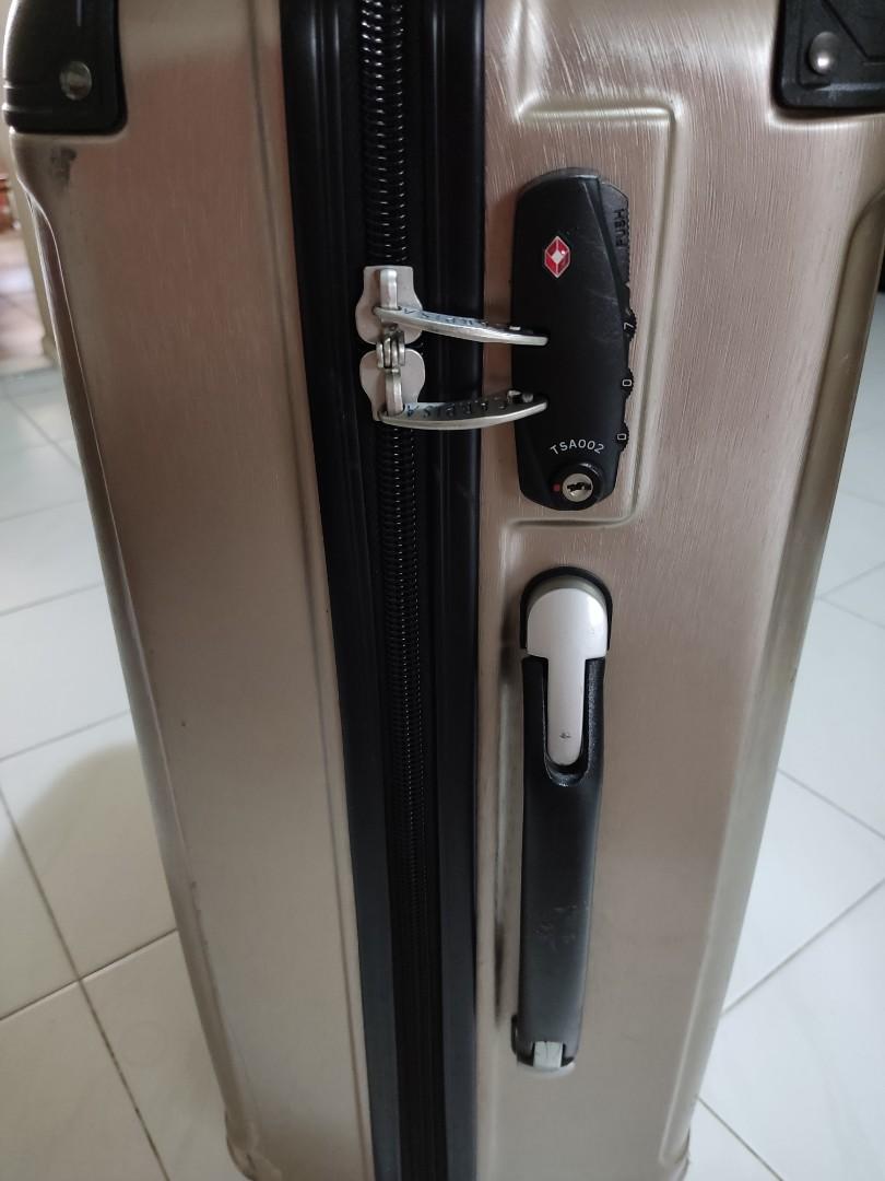 Gold Carpisa 26" Hardcase Luggage suitcase, Hobbies & Toys, Travel ...