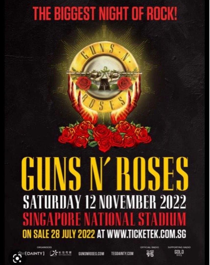 Guns N Roses Concert Ticket Cat 2 Standing, Tickets & Vouchers, Event ...